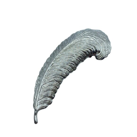 Unbranded | Jewelry | Vintage Sterling Silver 925 Feather Quill Plume ...